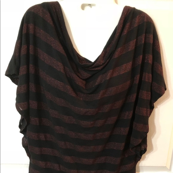 Mango | Tops | Mng Mango Redblack Shimmering Striped Blouse | Poshmark